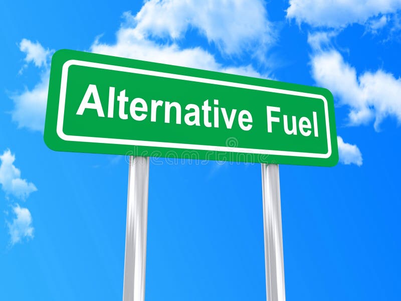 Alternative fuel sign stock photo. Image of illustration - 20391898