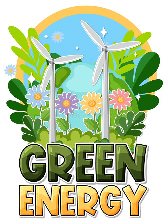 Alternative Green Energy Vector Concept Stock Vector - Illustration of ...