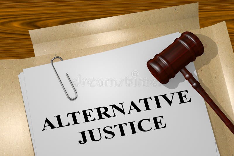Alternative Justice Concept Stock Illustration - Illustration of ...