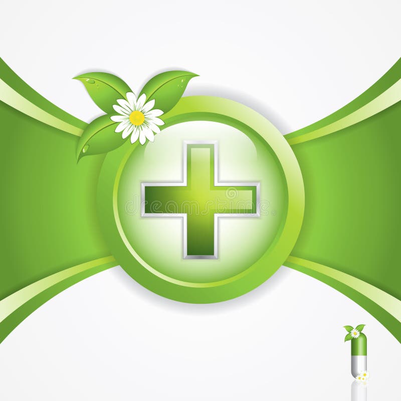Alternative Medication Concept Stock Vector - Illustration of closeup ...