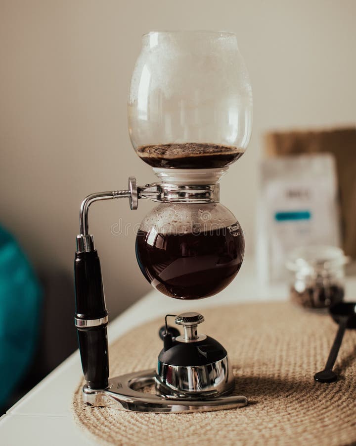 An Alternative Method of Brewing Coffee. Siphon with Coffee Stock Image ...