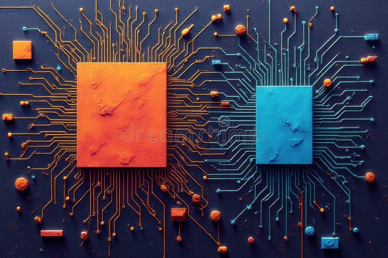 Alternative Perspective on Circuit Design Stock Illustration ...