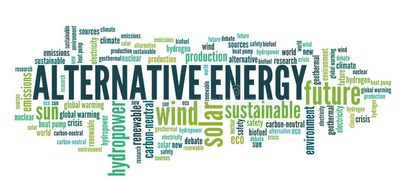 Alternative Renewable Energy Stock Illustration - Illustration of ...