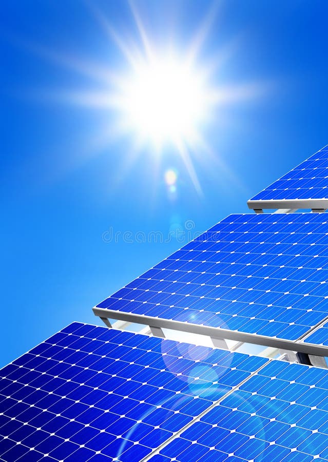 Alternative Solar Energy. Solar Power Plant. Stock Photo - Image of ...