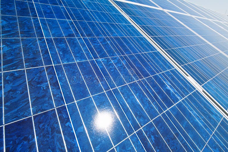 Alternative Solar Energy. Solar Power Plant. Stock Photo - Image of ...