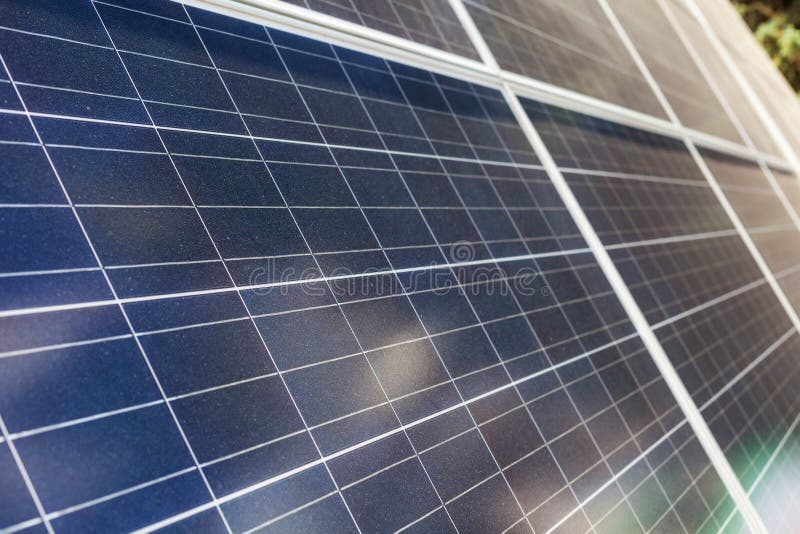 Alternative Sun Energy Concept. Low Angle Top Side View Photo of Solar ...