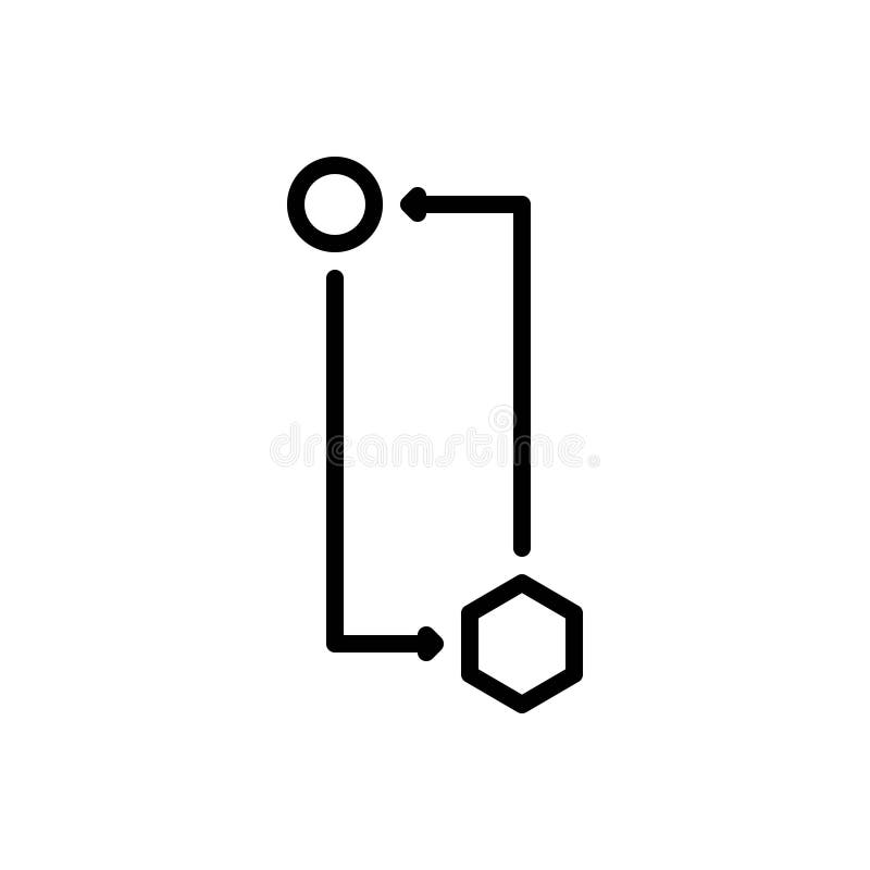 Black Line Icon for Alternatives, Option and Choice Stock Illustration ...