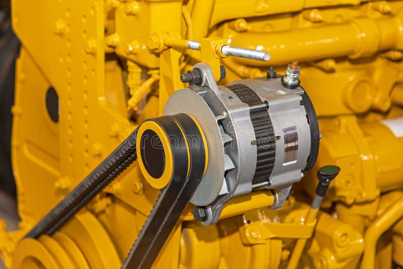 Alternator stock image. Image of electric, belts, equipment - 183560357