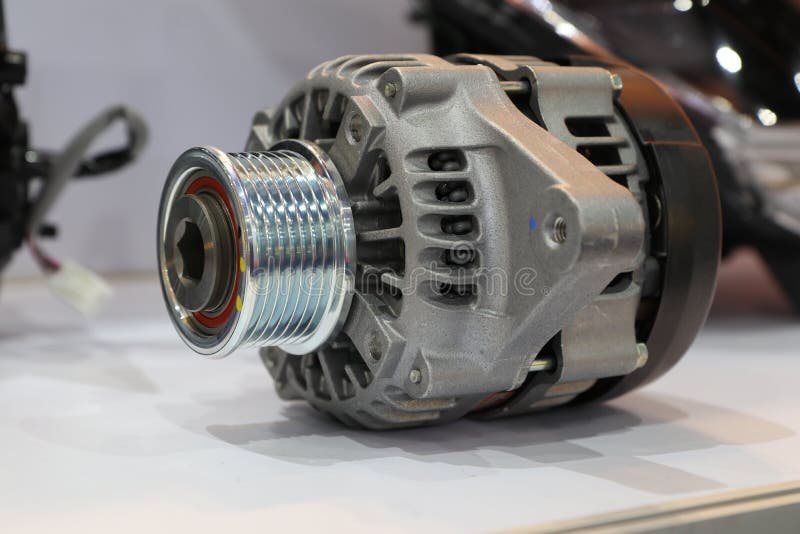 An alternator in engine stock photo. Image of alternator - 126245074