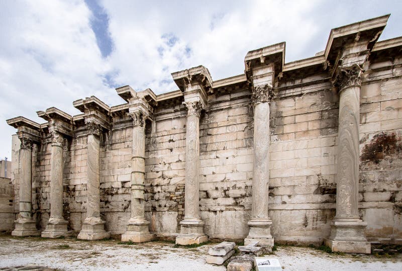 Altes Agora, Athen, Griechenland Stockfoto - Bild von steine, kultur ...