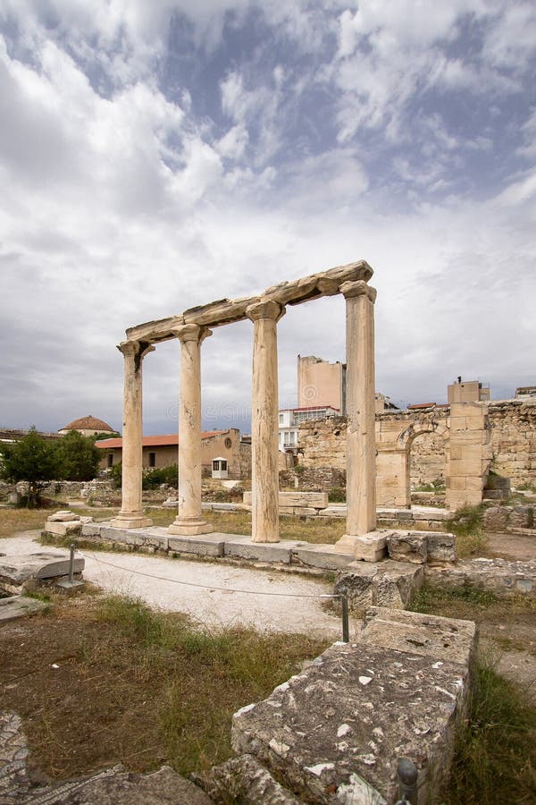 Altes Agora, Athen, Griechenland Stockfoto - Bild von steine, kultur ...
