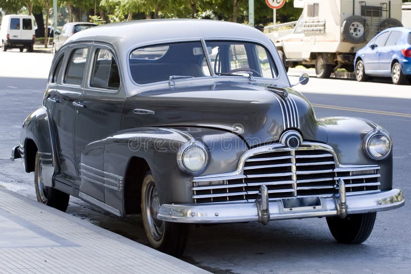 Altes Auto stockbild. Bild von stahl, chrom, antike, motor - 13647215