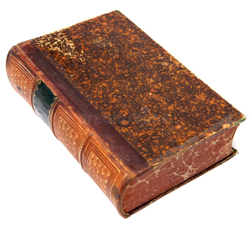 Altes Rotes Buch Mit Goldfarbverzierung Auf Der Abdeckung Lokalisiert ...