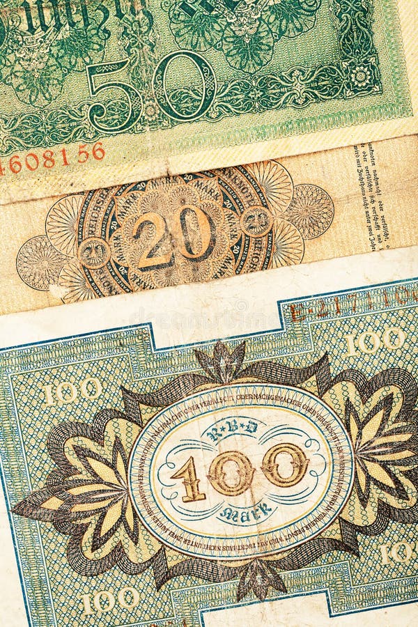 Altes deutsches Geld stockbild. Bild von ökonomisch, rechnung - 27459867