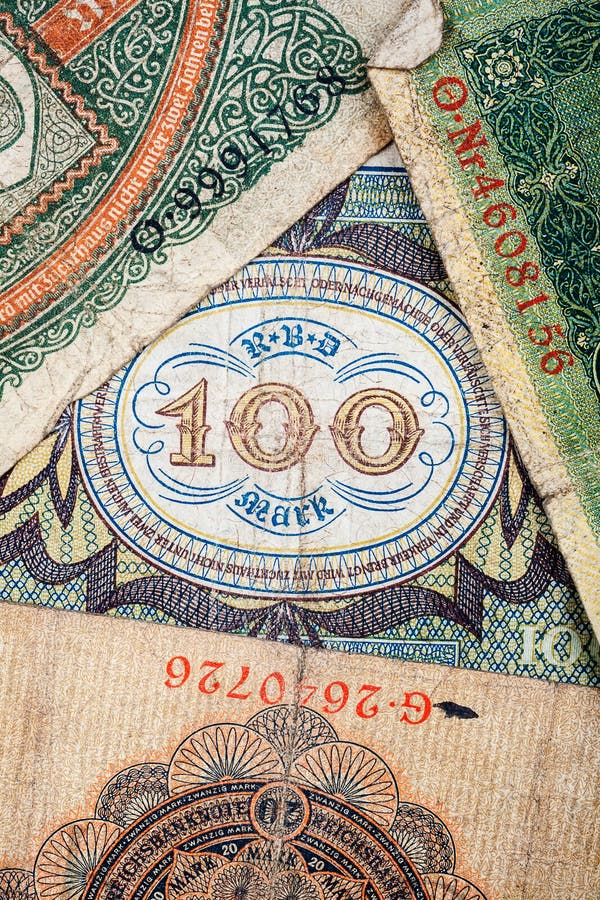 Altes deutsches Geld stockbild. Bild von ökonomisch, rechnung - 27459867