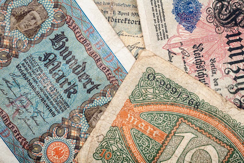 Altes deutsches Geld stockbild. Bild von ökonomisch, rechnung - 27459867