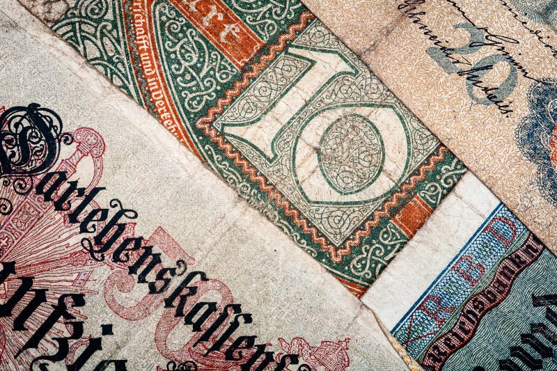 Altes deutsches Geld stockbild. Bild von ökonomisch, rechnung - 27459867