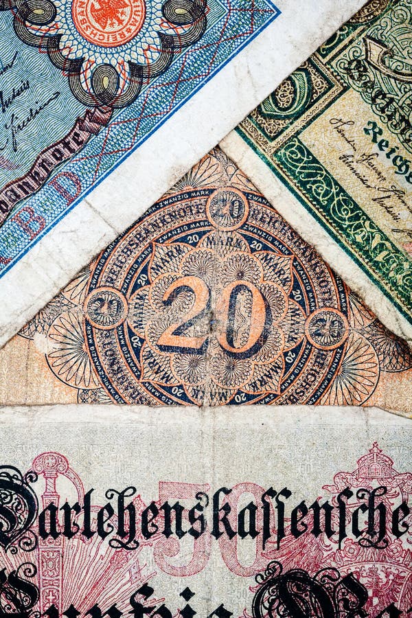 Altes deutsches Geld stockbild. Bild von ökonomisch, rechnung - 27459867