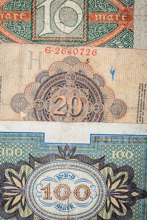 Altes deutsches Geld stockbild. Bild von ökonomisch, rechnung - 27459867