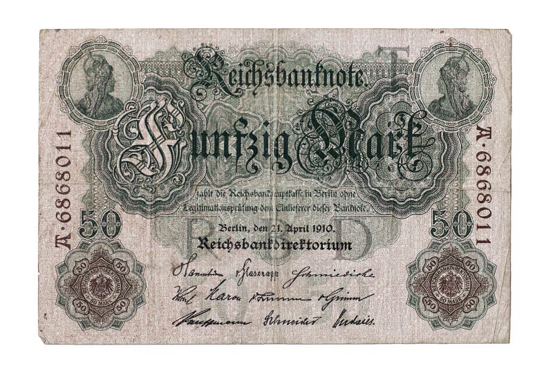 Altes Deutschland-Geld stockbild. Bild von aufwendig - 38838625