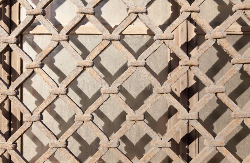 Altes Eisengitter stockfoto. Bild von symmetrie, auslegung - 40204586