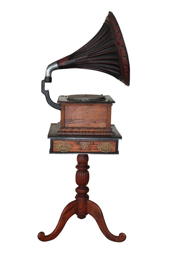 Altes Grammophon stockfoto. Bild von grammophon, messing - 773840