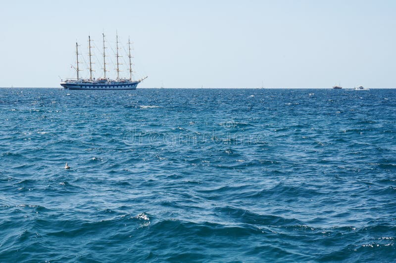 Altes Historisches Segelschiff Stockbild - Bild von sommer, betriebsart ...