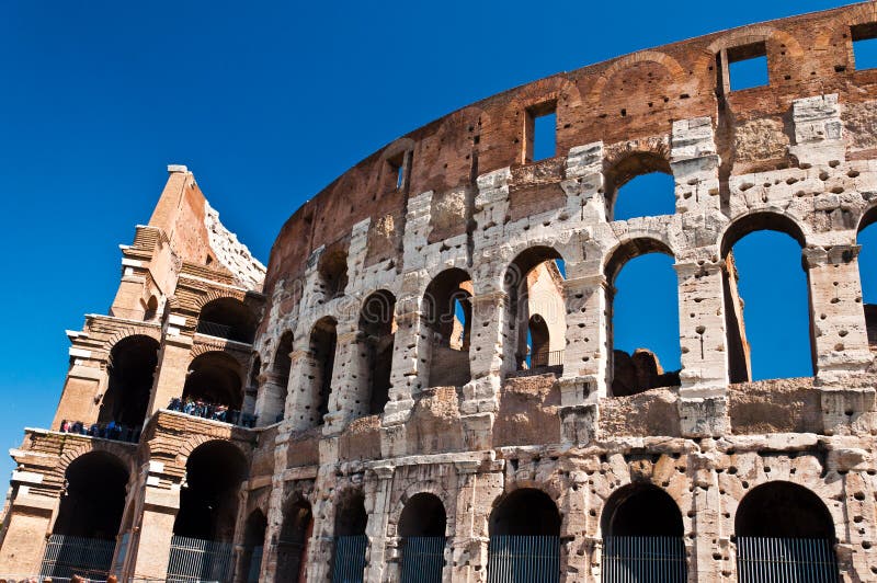 Altes Römisches Amphitheater Colloseum, Rom Stockbild - Bild von ...
