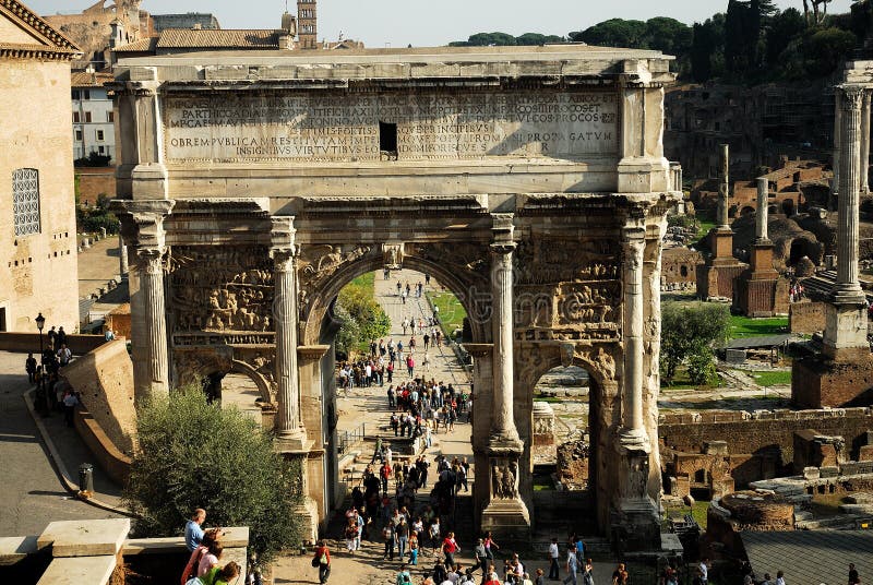 Altes Rom stockbild. Bild von ruiniert, ruinen, architektonisch - 1444977