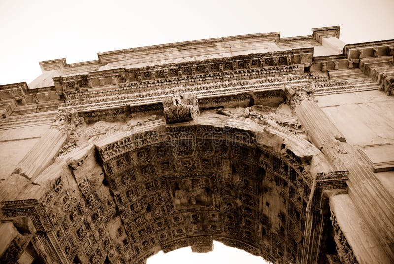 Altes Rom stockbild. Bild von ruiniert, ruinen, architektonisch - 1444977