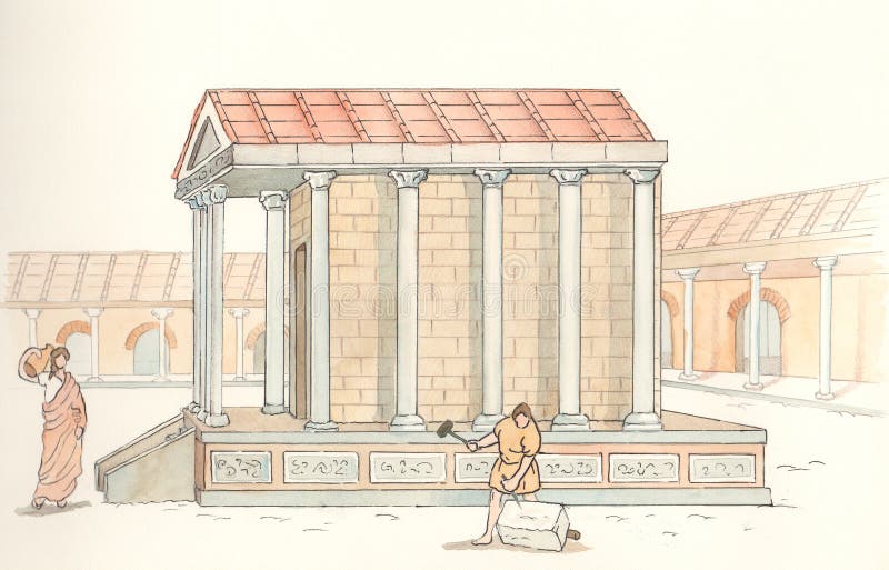 Altes Rom stock abbildung. Illustration von leben, täglich - 28804759