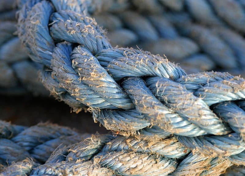 Blaues Seil stockbild. Bild von isolat, gleichheit, nylon - 130511783