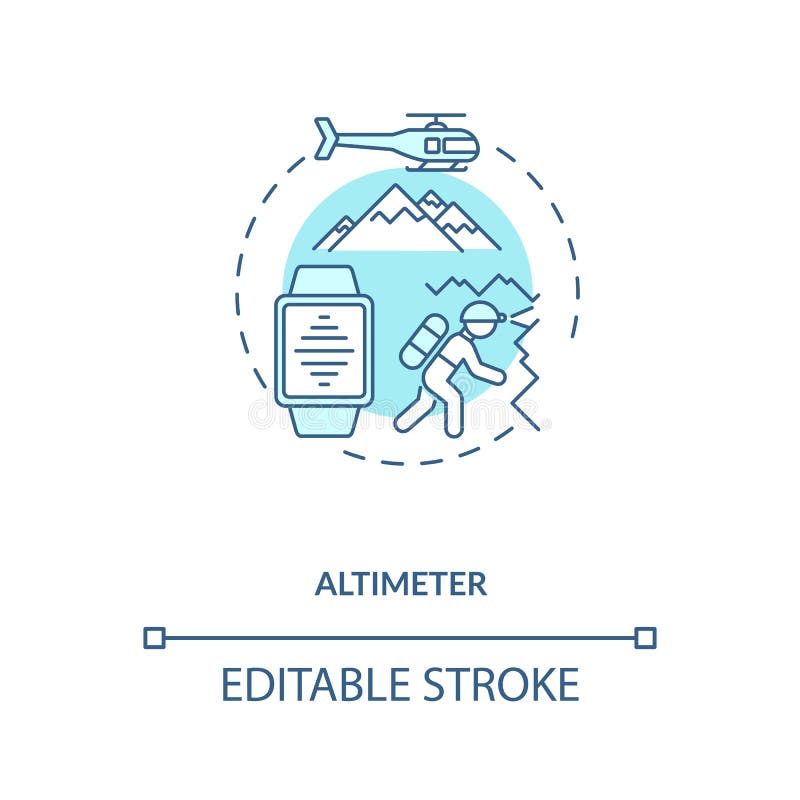Altimeter concept icon stock vector. Illustration of barometer - 197901011