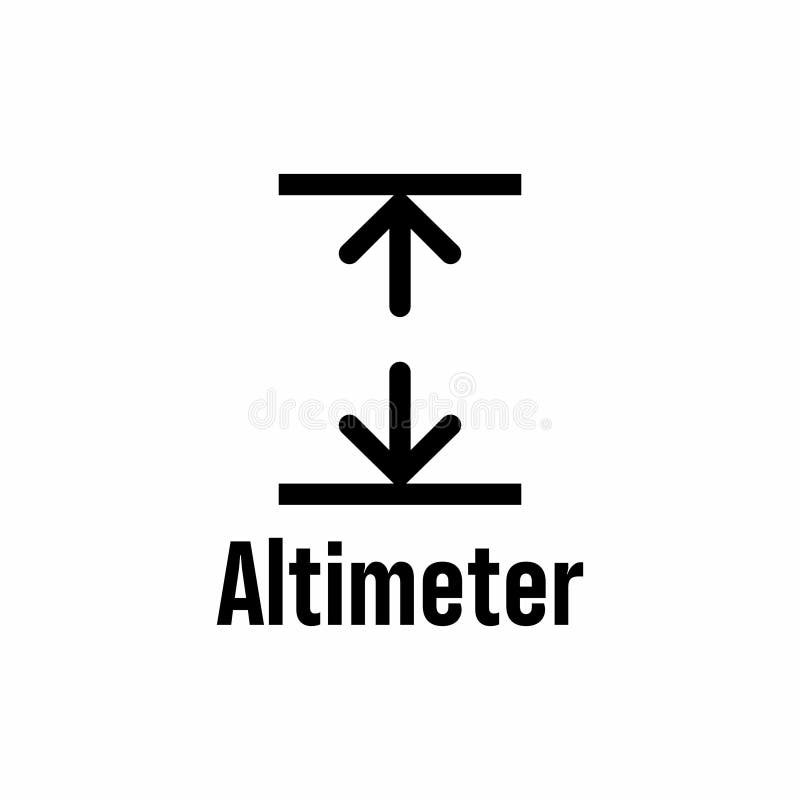 Altimeter Feature Vector Information Sign Stock Vector - Illustration ...