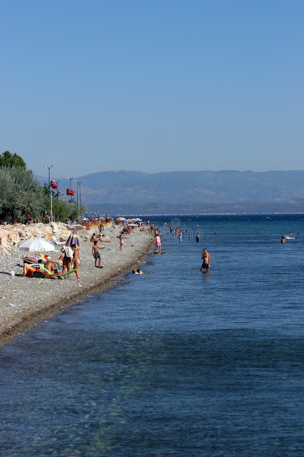Altinoluk-Strand redaktionelles foto. Bild von ohren - 87622036