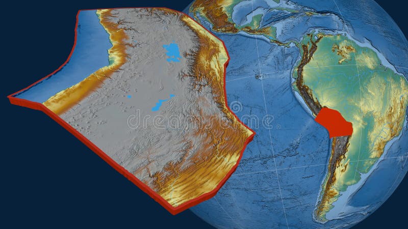 Altiplano Plate Presented - Relief Stock Illustration - Illustration of ...