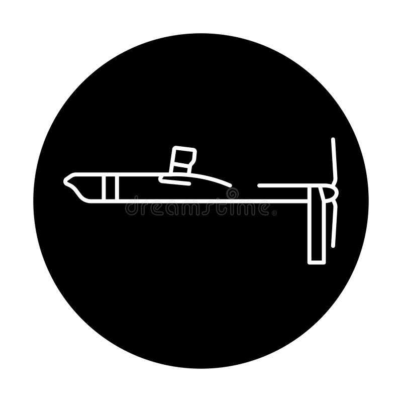 Altius-U Line Color Icon. Long-range Reconnaissance and Strike Drone ...