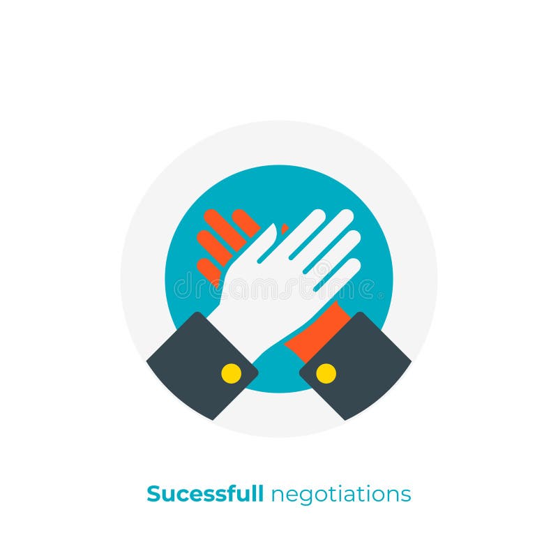 Alto Icono Plano Del Vector Del Arte De Cinco Manos Ilustración del ...