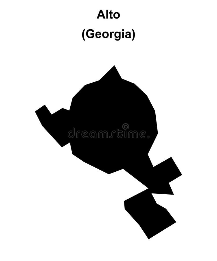 Alto outline map stock vector. Illustration of contour - 387019723