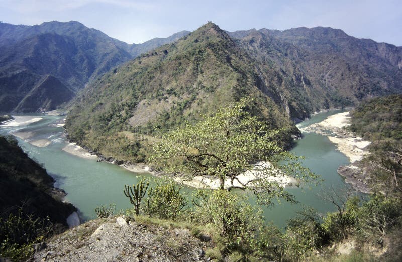 Alto Río De Ganges Del Valle Imagen de archivo - Imagen de ...