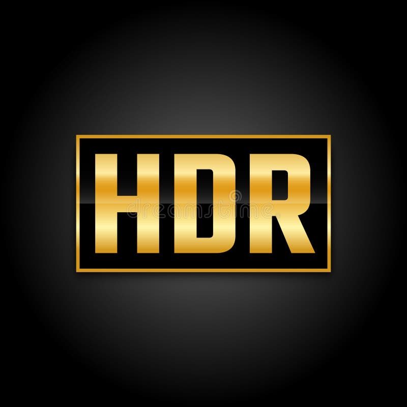 Alto Símbolo Del Rango Dinámico Ilustración del Vector - Ilustración de ...