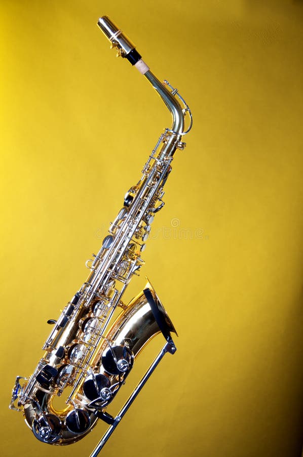 Alto Saxophone stock image. Image of wind, saxophone, brass - 8266077