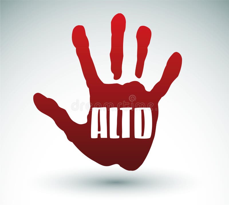 Alto - Stop spanish text stock vector. Illustration of button - 35056412