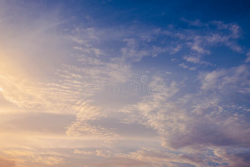 Cloud in Bright Rainbow Colors and Colorful Smooth Sky in Dusk Stock ...