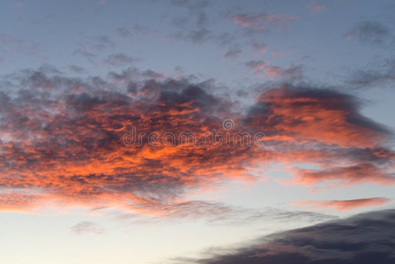Altocumulus Clouds at Sunset Stock Image - Image of cloudy, climate: 106025501