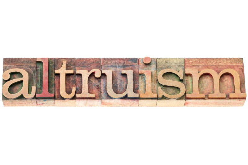 Altruism word typography stock photo. Image of type, concern - 50991212