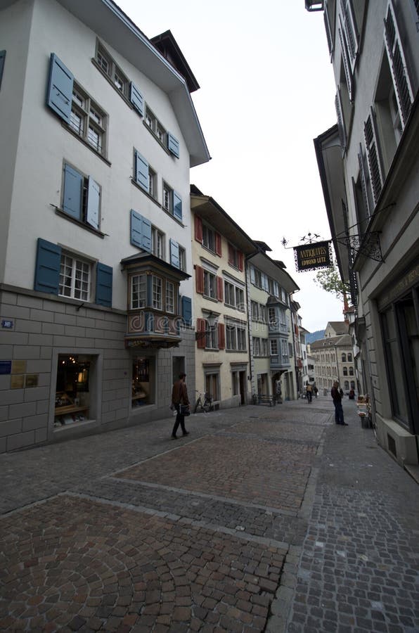The Altstadt - Zurich, Switzerland. Editorial Stock Image - Image of ...