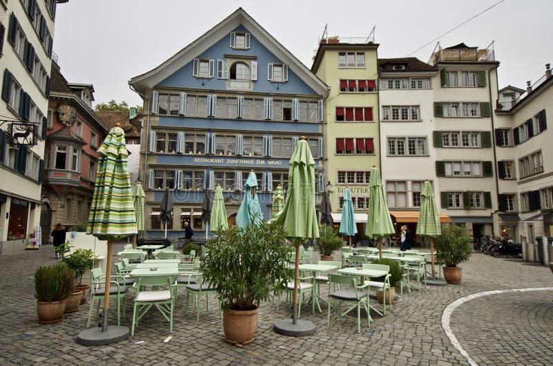 The Altstadt - Zurich, Switzerland. Editorial Stock Image - Image of ...
