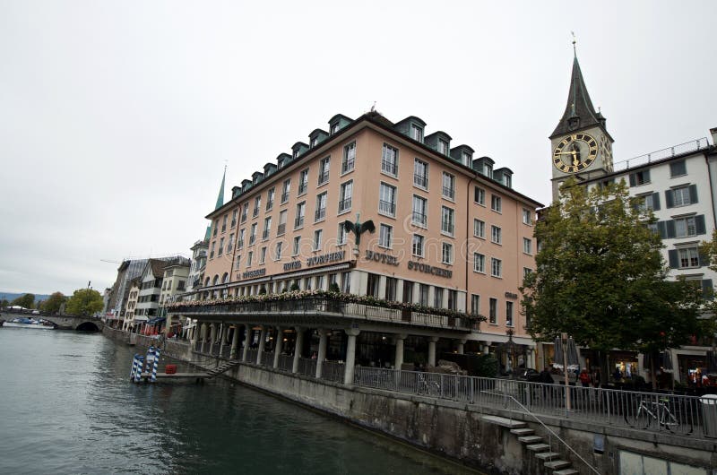 The Altstadt - Zurich, Switzerland. Editorial Image - Image of morning ...