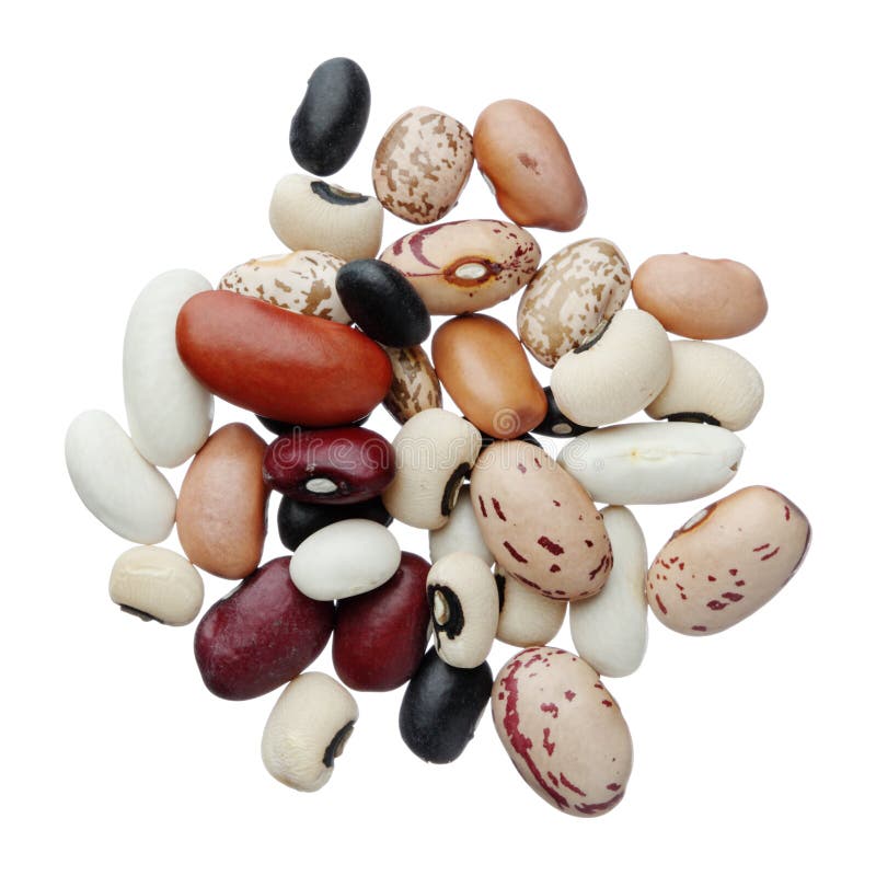 Alubias Secas Assorted En Un Cuenco Aislado Foto de archivo - Imagen de ...
